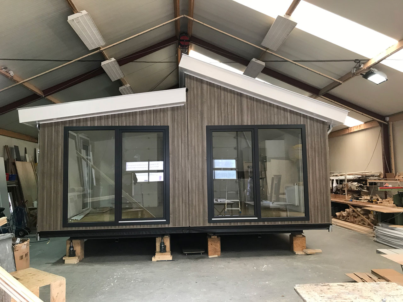 Dubbel chalet (split level) - Chaletbouw van Maanen